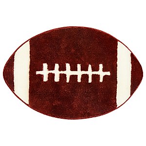 Beyond Deco Hand Tufted American Football Area Rugs 45" W X 29" L - Unique Machine Washable Perfect for Bathroom, Bedroom, Kitchen, Living Room - Non Slip Aesthetic Home Decor