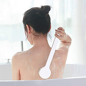 Ithyes Body Brush Dry Brushing Shower Bath Brush Long Handle Gentle Back Skin Scrubber Exfoliate Massage Improve Blood Circulation Cellulite Treatment