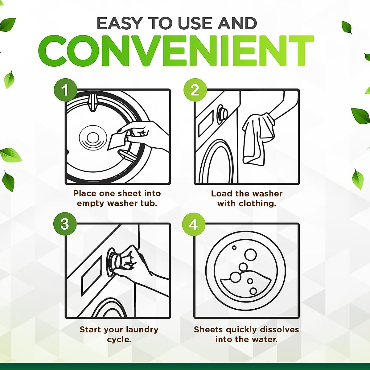 Renuv Laundry Detergent Sheets up to 100 Loads - Eco Friendly, Sustainable, Biodegradable & Liquidless Strips, 50 Sheets