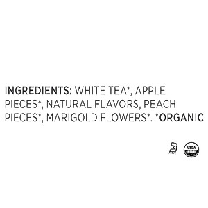 Tea Forte Peach Blossom Organic White Tea, Makes 35-50 Cups, 3.53 Ounce Loose Leaf Tea Canister