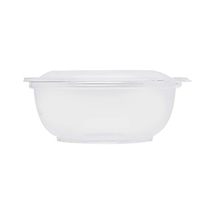 Karat 24oz PET Tamper-Proof Salad Bowls with Dome Lids - Clear, Recyclable, Freezer-Safe Containers (Pack of 240)