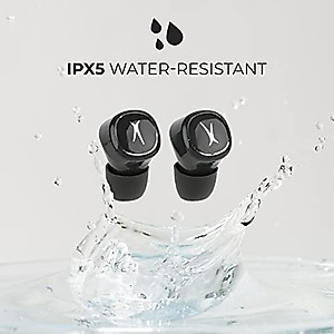 Altec Lansing NanoBuds 2.0 True Wireless Earbuds with Charging Case, TWS Waterproof Bluetooth Earphones with Touch Controls for Travel, Sports, Running, Working (Cool Grey)