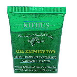 Kiehl's Men's Oil Eliminator Deep Cleansing Exfoliating Face Wash, Apricot, 6.8 Ounce
