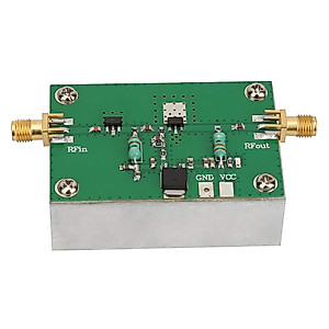 1-512MHz 1.6W Wideband Low Power RF Amplifier Broadband RF Low Power Amplifier with Heat Sink for Shortwave FM Ham Radio
