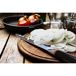 Dalstrong Santoku Knife - 7 inch - Phantom Series - Japanese High-Carbon AUS8 Steel - Pakkawood Handle - Razor Sharp Kitchen Knife - Asian Vegetable Knife - Sheath Included