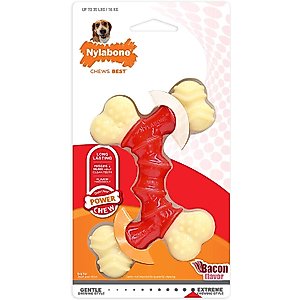 Durachew Double Bone Bacon Dog Toy [Set of 2] Size: Souper