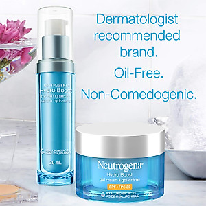 Neutrogena Hydro Boost Serum for Face with Hydrating Hyaluronic Acid, Non-comedogenic and Oil-free, 30 Milliliters