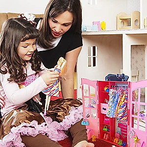 18 PCS Doll Clothes and Accessories for Ken and 11.5 inch Dolls Include 5 Boy Outfits 5 Girl Outfits 3 Pair of Boy Shoes 3 Pair of Girl Shoes 2 Glasses for 12 inch Boy and Gril in Ramdon