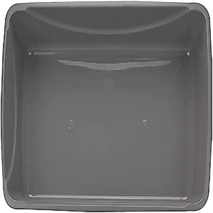 Petmate Open Cat Litter Box, Large Nonstick Litter Pan Durable Standard Litter Box, Mouse Grey Great for Small & Large Cats Easy to Clean & USA Made