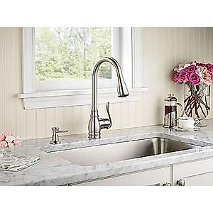 Moen CA87003SRS 1H SRS Kitchen Faucet, 9, Spot Resist Stainless