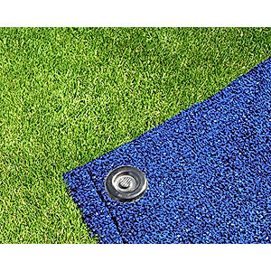 Prest-O-Fit 36923 2-2001 Patio Rug Stakes - Pack of 6 Silver