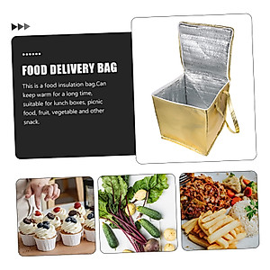 TOPPERFUN Lunch Bag Insulation Bags Insulated Shopping Bag Insulated Bags Carrier Supermarket Keep Warm Food Bag Rainbow Film