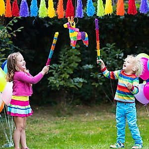 15 Pcs Fiesta Cupcake Topper Mexican Theme Cake Decoration Cactus Piñata Taco Party Decorations with Wooden Sand Hammer and Foam Chili Decorations for Mexican Fiesta Party Baby Shower(Cute Style)