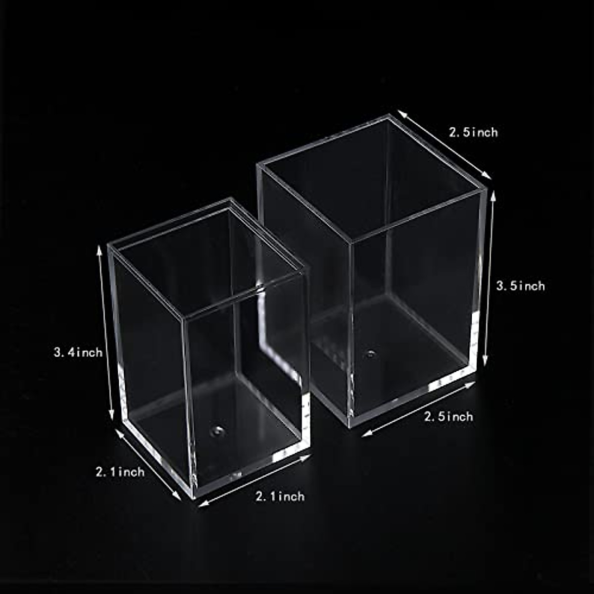 GOLDBARLEY Mini Photo Frames for Fujifilm Instax Mini 11 9 8 8+ 70 7S 90 25, Polaroid, Lomography Mini 3-inch Film, Clear Acrylic Box,Vase,Pen Holder,Makeup Organizer,Desk Organizer