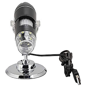 USB Microscope,1600X Digital Electron Microscope USB Video Camera 2MP 1600x1200 with 8 LED,High Speed DSP,Macro Lens,8 LED Magnification Endoscope Camera