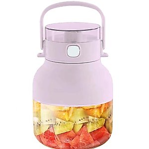 Juicing Bottle - 1000ml Multi-Purpose Large Capacity Juicing Bottle, Portable Blender Juicer Machines, Personal Blender Cup for Shakes and Smoothies with USB Rechargeable Juice Cup (Purple)
