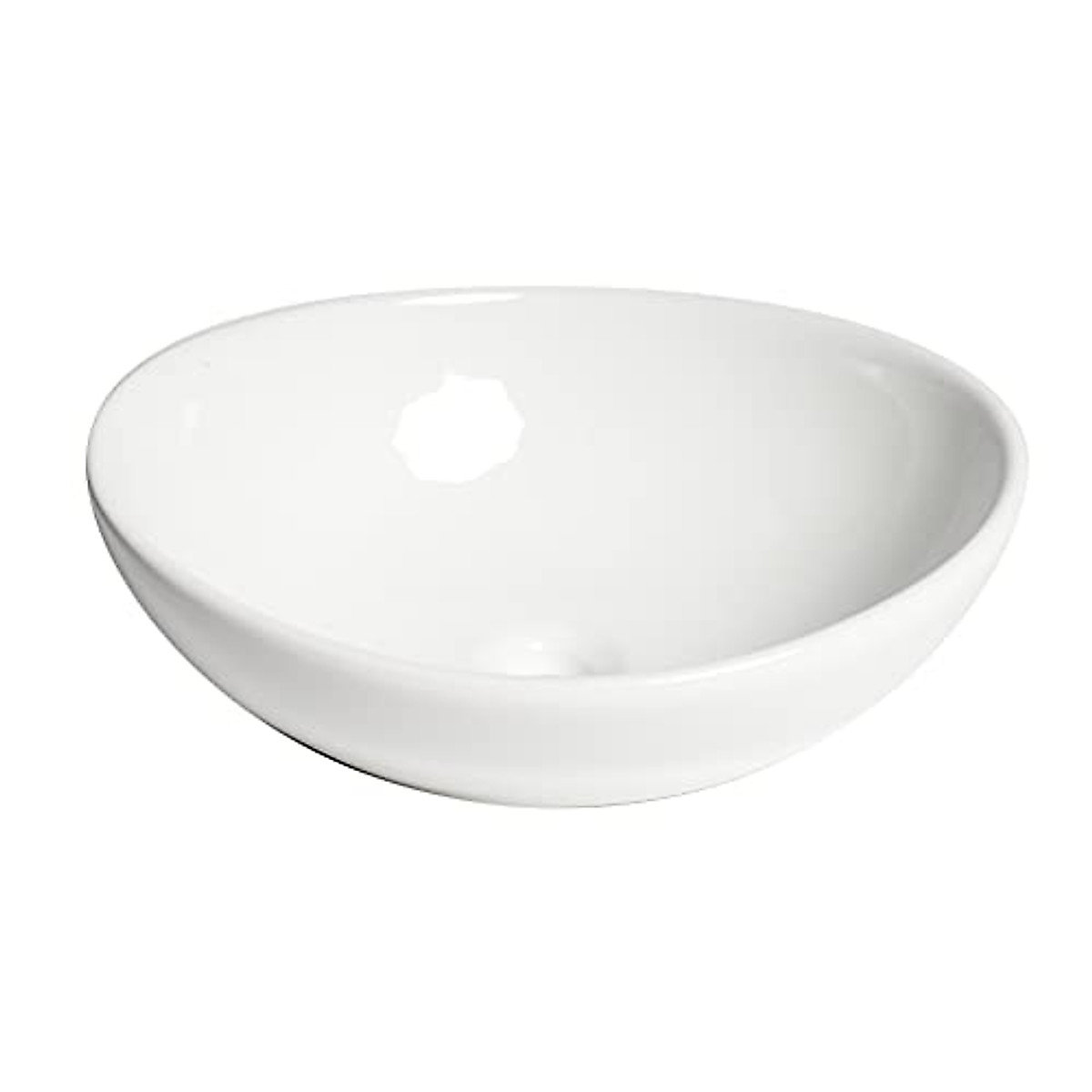 ALFI brand ABC913 Bathroom Sink, 15.38"L x 12.75"W x 5.5"H, White