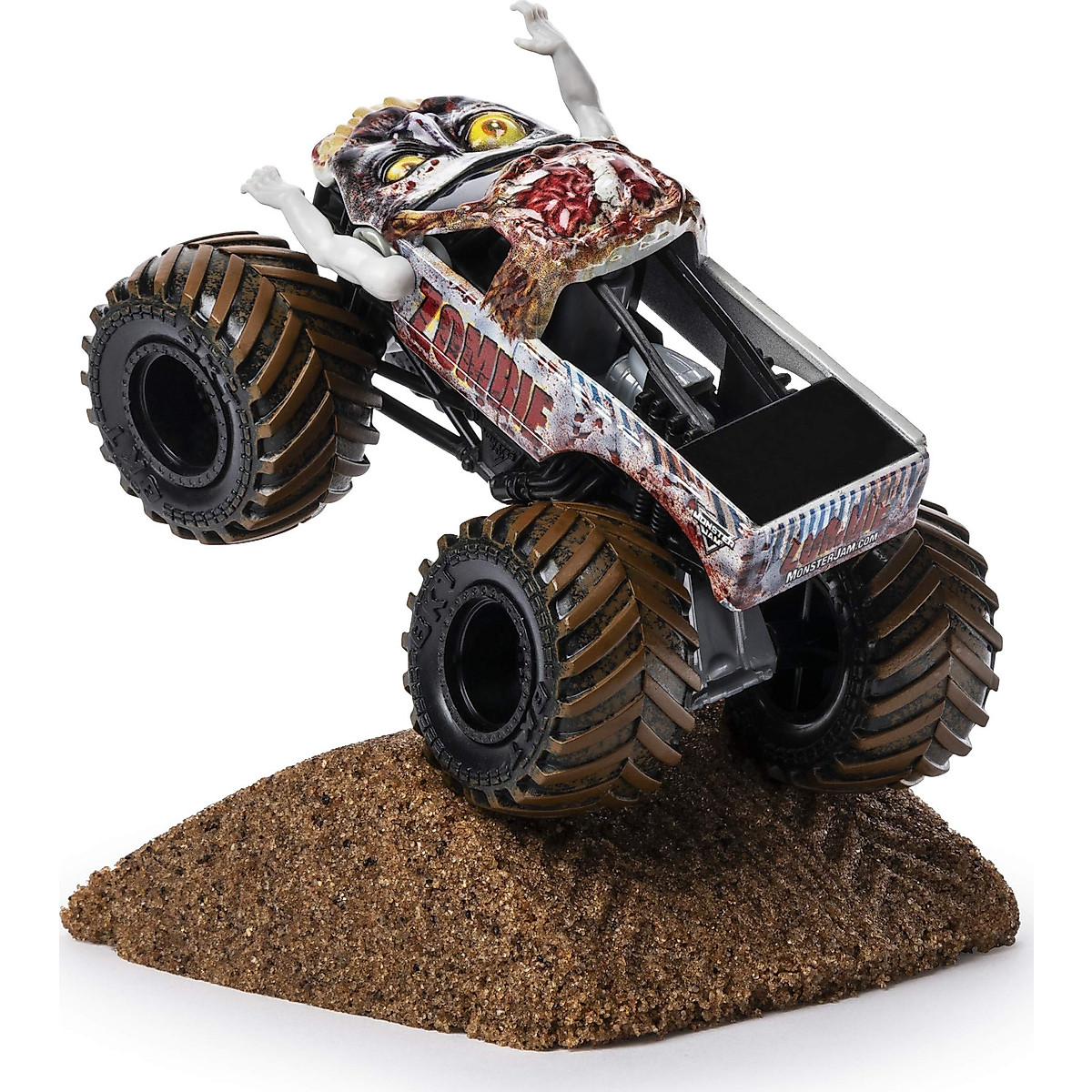 Monster Jam, Zombie Monster Dirt Starter Set, Featuring 8oz of Monster Dirt and Official 1:64 Scale Die-Cast Truck