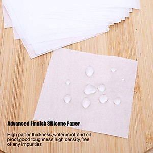 1500 Pieces Square Parchment Paper Sheets Bamboo Steamer Paper Wax Paper Air Fryer Liners for Baking Paper Non-Stick Steamer Mat for Cooking Baking Air Fryers Steamer (7 x 7 cm)