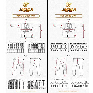 JAGUAR PRO GEAR ORGANO - Pure Organic Cotton Light Weight Kimono Brazilian Jiu Jitsu Gi Unisex (K-0, White)