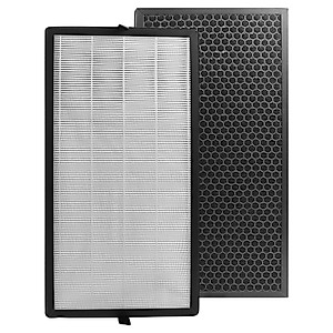 JF888 H13 True HEPA Replacement Filter, Compatible with JF888 Air Cleaner Purifier, 3-in-1 Pre-Filter, HEPA, Activated Carbon Filter, 2 Pack
