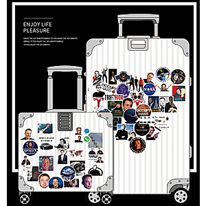 Elon Musk Stickers 100PCS, Funny Cute Stickers, Cartoon Stickers, Vinyl Waterproof Stickers, Bumper Skateboard Water Bottles Computer Phone Stickers for Kids Teens Adult Girls