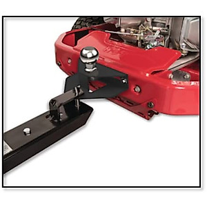 ZHitch Zero-Turn 3-Way Hitch Plate - Ball Hitch, Rugged Pin Hitch Hole and Dual Tow Loops - Universal Fit - for Lawn Mowers, ATV, Boat, Golf Carts and More