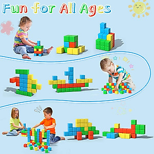 Asago Magnetic Blocks, 1.34 inch Large Magnetic Building Blocks, 3D Magnetic Cubes for Toddlers, Preschool Educational Construction Kit, Sensory Montessori Toys Kids Blocks for Boys Girls Toddlers
