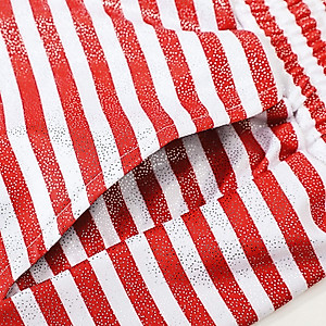 American Flag Shorts Women Sparkle Shiny Hot Pants Dance Yoga Disco Clothes