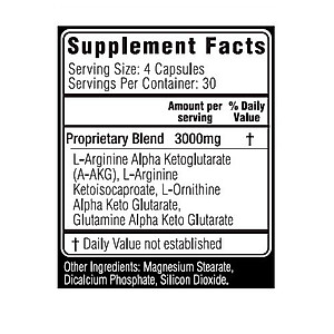 Nitro XL | Nitric Oxide Bodybuilding Supplement – with L-Arginine | Build Muscle Mass – Get Ripped – Boost Performance – Increase Endurance & Stamina – Intensify Your Workout | 120 caps