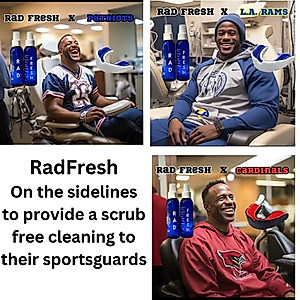 Rad Fresh Natural Retainer Cleaner Spray With Food Grade Hydrogen Peroxide – Dentist Designed Denture, Aligner, Night Guard, Sleep Appliance & Mouth Guard Cleaner – Made in the USA – 3.4 Ounces…