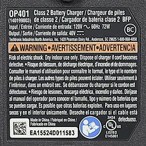 Ryobi OP401 40 Volt Lithium-Ion Battery Charger 140199003