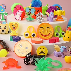 JOYIN 144 Pcs Prefilled Easter Eggs with Toys Plus Stickers Inside, Stuffed Toys for Easter Eggs Hunt, Basket Stuffers/Fillers, Party Favor, Classroom Prize Supplies