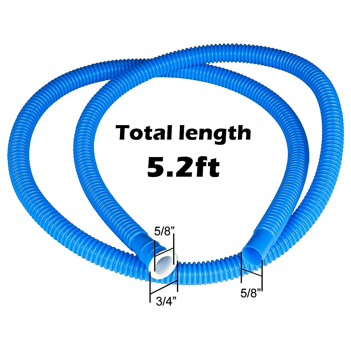 Daisypower Air Conditioner Drain Hose Pipe,Universal 5.2ft for Mini Split Air Conditioner Ductless Heat Pump,Semi-Automatic Washing Machine