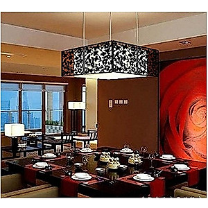 Lchen Hanging Room Divider Panels,12pieces PVC Screen Panels for Home Room Hotel and Bar Decoration(Black01)