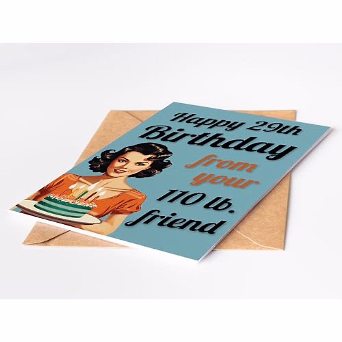 Katie Doodle - Funny Best Friend Birthday Card - Great for 30th, 40th, 50th, 60th, 65th, 70th, 75th, 80th, 90th Birthday Gifts for Women Her Friendship - Includes 5x7 inch Card & Envelope