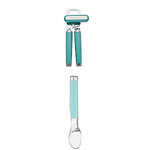 KitchenAid Classic Multifunction Can Opener/Bottle Opener, 8.34-Inch, Aqua Sky and KitchenAid Classic Ice Cream Scoop, One Size, Aqua Sky 2