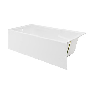 Swiss Madison Well Made Forever Voltaire 72" x 36" Left-Hand Drain Alcove Bathtub with Apron