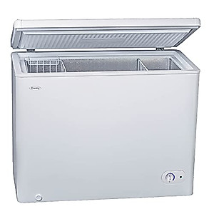 Danby DCF072A3WDB-6 7.2 Cu.Ft. Garage Ready Chest Freezer with Basket and Front-Mount Thermostat, in White