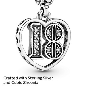 PANDORA 18 Years of Love, Clear CZ