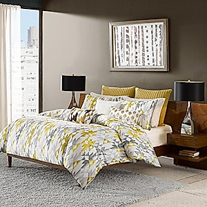 INK+IVY Nadia Dot Mid Century Modern Cotton Oblong Decorative Pillow Sofa Cushion Lumbar, Back Support, 12"x18", Metallic Embroidery Gold/White