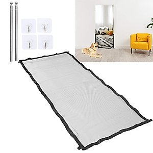 Jacksing Safty Baby Gate, Baby Door Gate Baby Gate Retractable Doorway Baby Gate for Indoor(L)