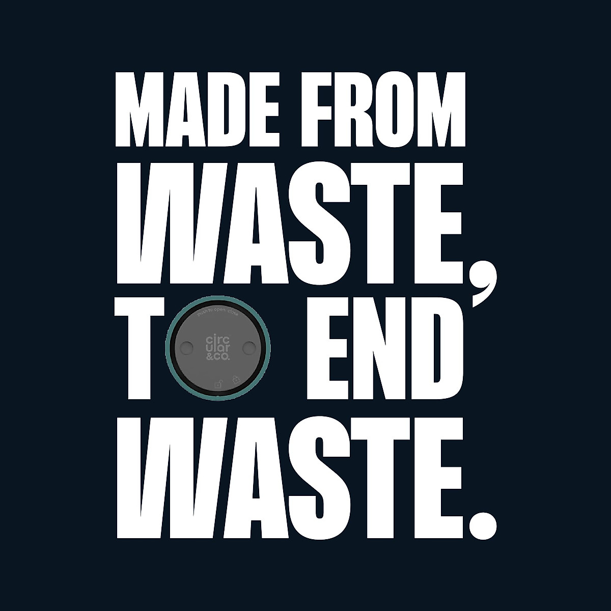 Circular & Co Reusable Coffee Cup - 16oz - 100% Leakproof Large Travel Mug - Made from Recycled Coffee Cups - Sustainble Insulated Coffee Tumbler - BPA Free - Dishwasher Safe