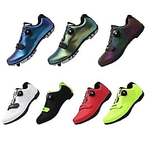 Adults' Cycling Shoes Mountain Bike Shoes Road Bike Shoes MTB Shoes with Cleats Phantom Black