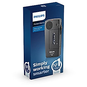 Philips LFH0388 Professional Pocket Memo, Black