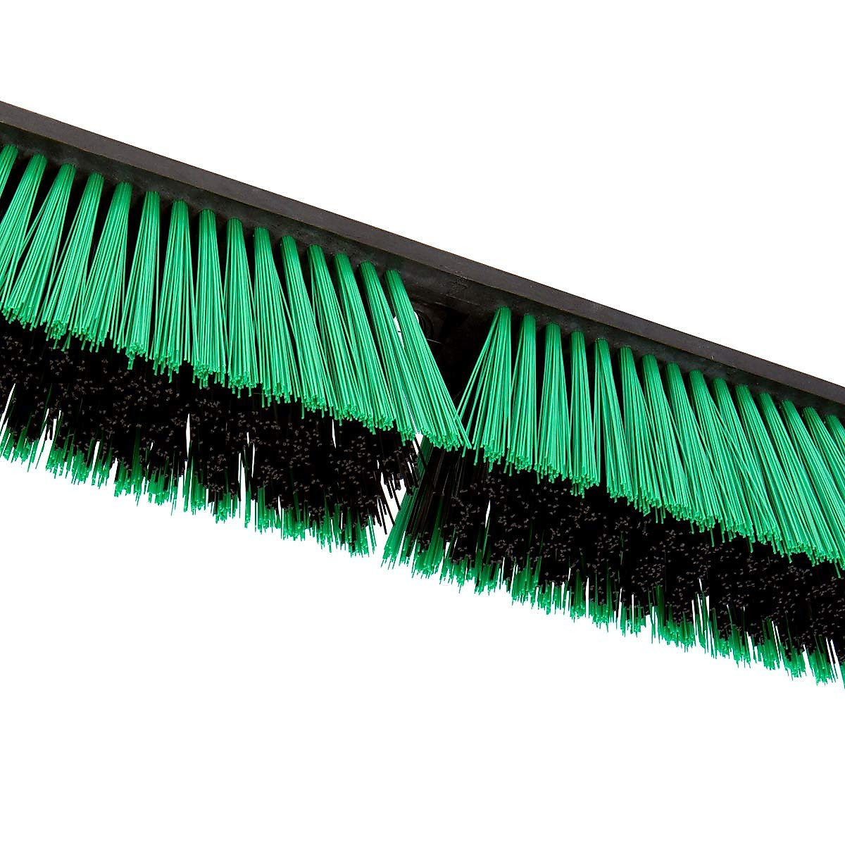 Tidy Tools 24'' Push Broom Outdoor with Long Handle Wide Stiff Bristles Heavy-Duty Brush Commercial Shop Broom for Cleaning Garage Kitchen Patio Bathroom Deck Concrete Wood Stone Tile Floor, Green
