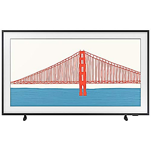 SAMSUNG QN55LS03AAFXZA 55 Inch The Frame TV Bundle with Premium 1 YR CPS Enhanced Protection Pack