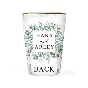 Wedding Shot Glasses - Tied the Knot Shot Glass - Wedding Shot Glass - Custom Wedding Glasses - Personalized Shot Glasses - Shot Glass Set (2 pc.)