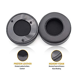 Adhiper Thresher Ear Pads Replacement Earpads Ear Cushion Compatible with Razer Thresher Ultimate Dolby 7.1 Surround Sound Gaming Headphones (Black)