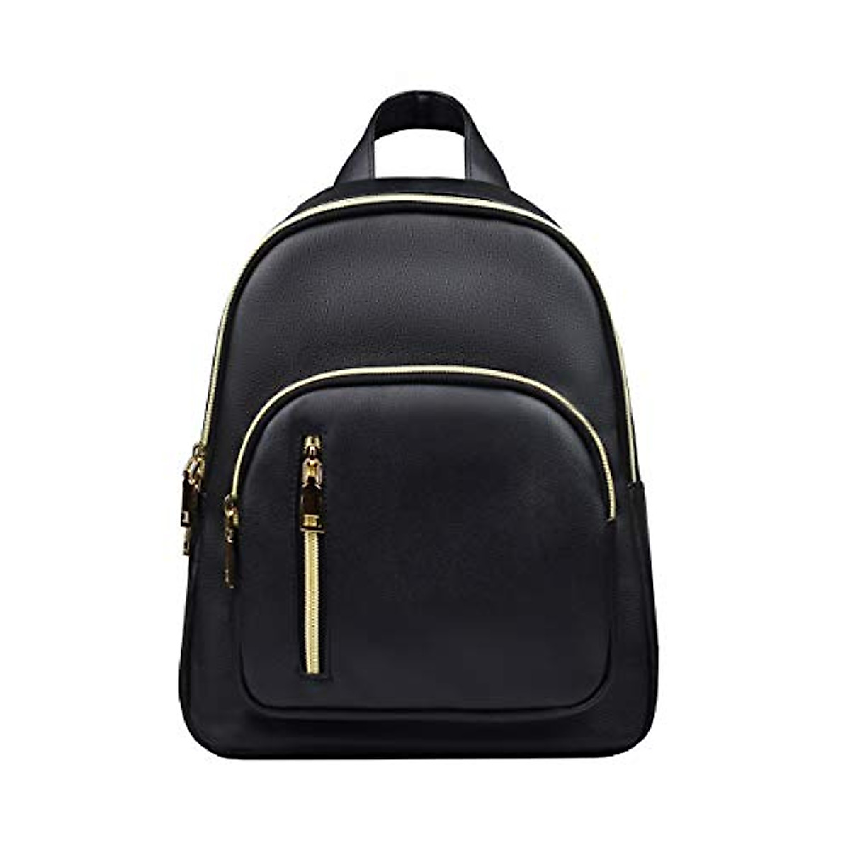 YANAIER Women Mini Backpack Purse PU Leather Anti-theft Backpack Ladies Girls Fashion Casual Travel Daypack Rucksack Black